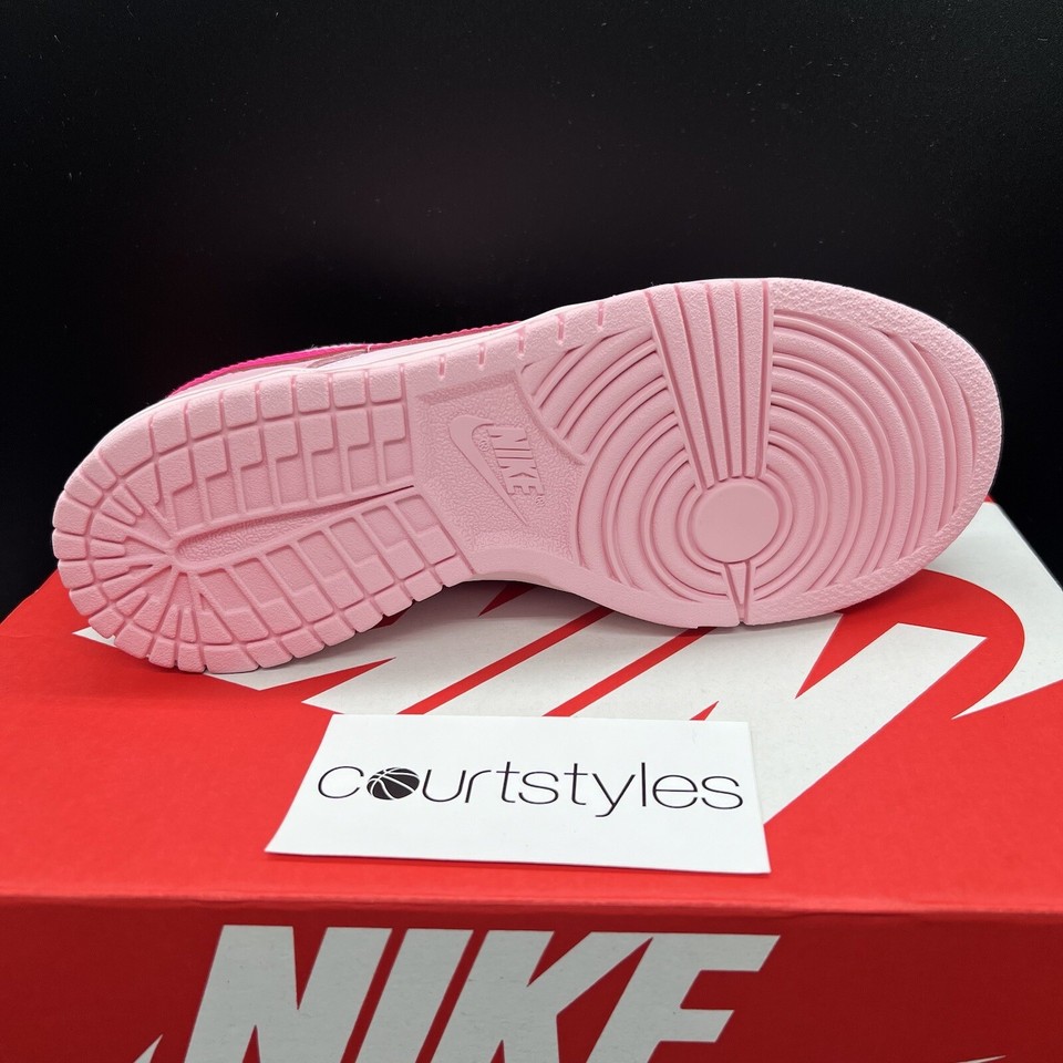 Brand New Rare Nike Dunk Low GS Triple Pink Barbie DH9765-600 GS Fast ...