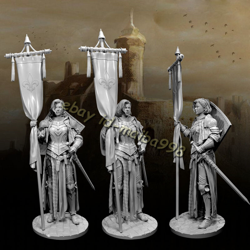 Joan of Arc 3D Print Garage Kit Figure Model Kit Unpainted Unassembled ...