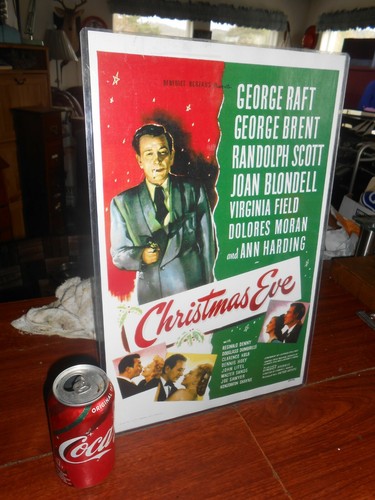 1947 Movie Poster "Christmas Eve" George Raft Joan Blondell Randolf ...