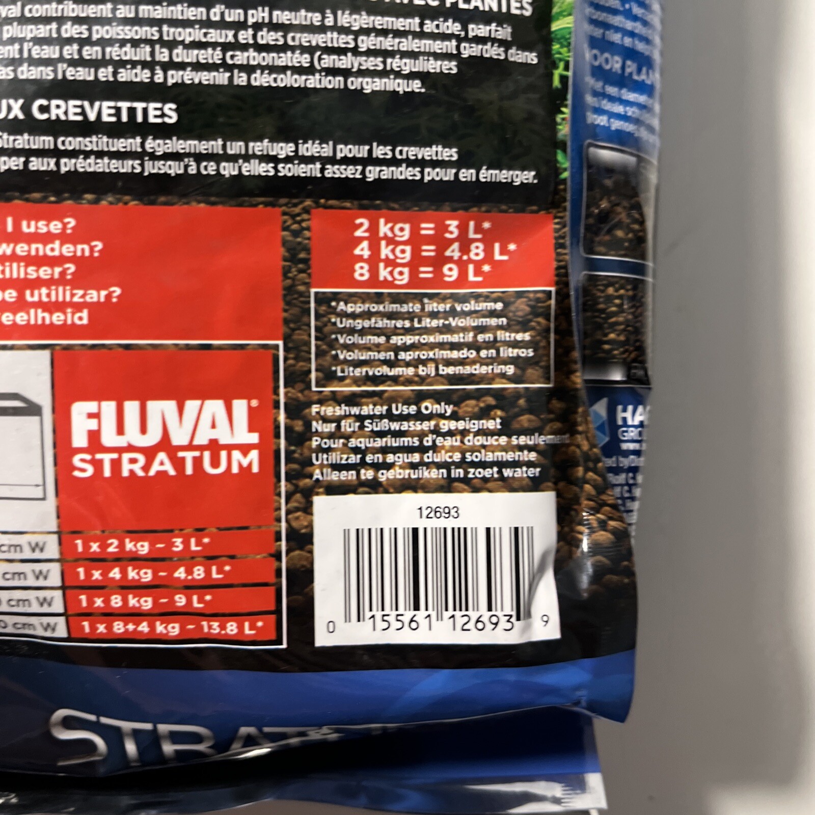 Fluval STRATUM Fish Shrimp Aquarium GRAVEL SUBSTRATE Aquatc Plant ...