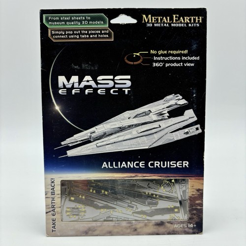 Mass Effect Game Alliance Cruiser Metal Earth 3-D Laser Cut Steel Model ...