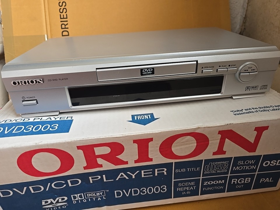 Orion DVD/Cd Player DVD 3003 Boxed Tested Working VGC No Remote Control ...