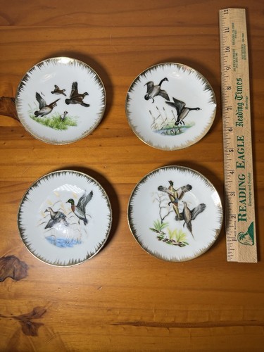 Geese Duck Pheasant Water Fowl Vintage Butter Pad Dish Made In Japan ...
