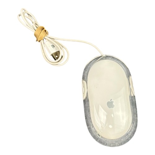 Genuine Apple Macintosh Pro Mouse M5769 White Solid USB Wired Optical ...
