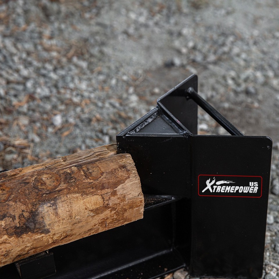 XtremepowerUS 12 Ton Log Splitter w/ Built-In Wheel Hydraulic Wood Logs ...