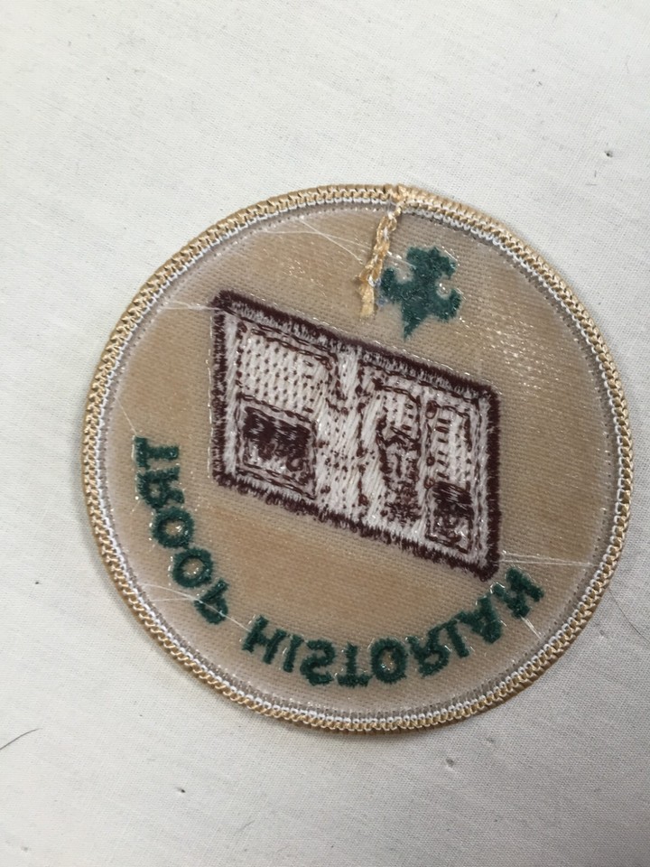 Troop Historian plastic back Youth BSA Position Patch | eBay