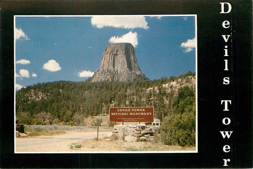 Postcard Devils Tower National Monument Yellowstone National Park ...