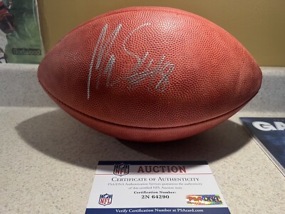Matthew Slater Signed Autographed Wilson Official NFL 100 Duke Football ...