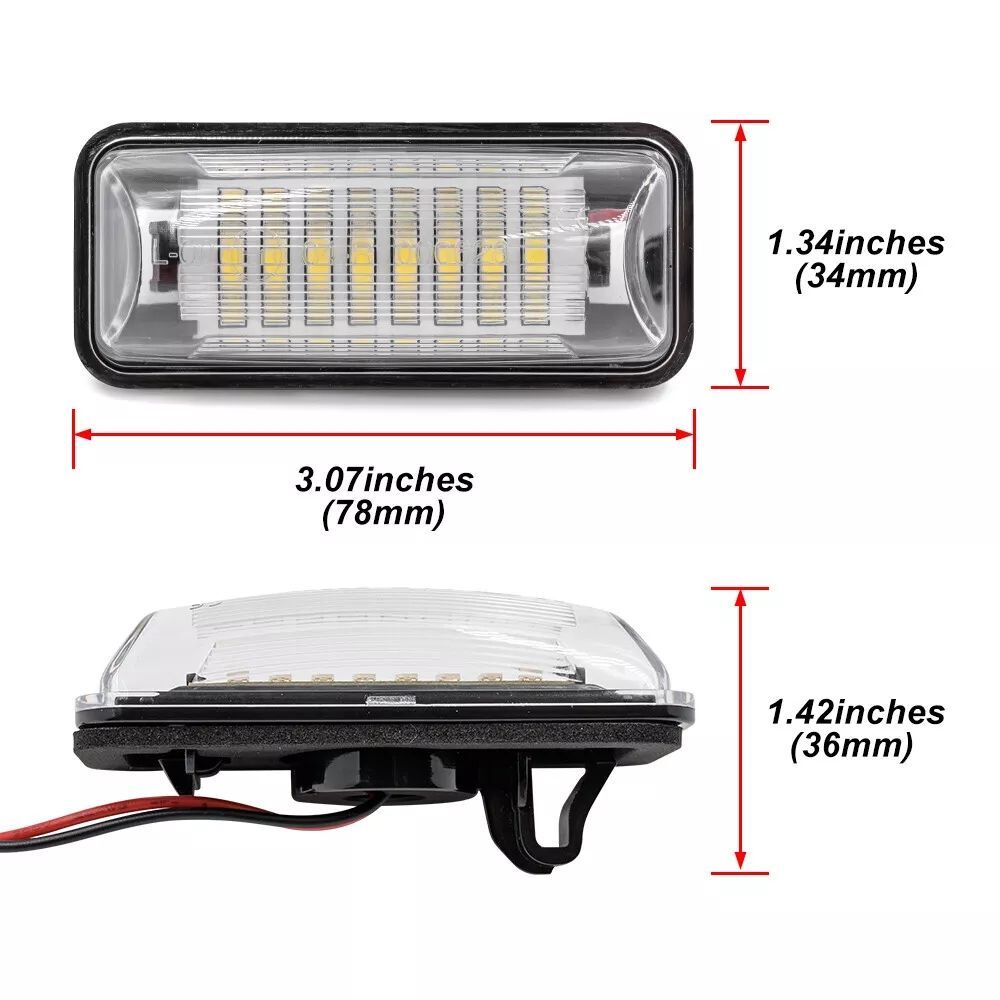 For 08-14 Subaru Impreza WRX STi Wagon 2017-20 Toyota 86 LED License ...