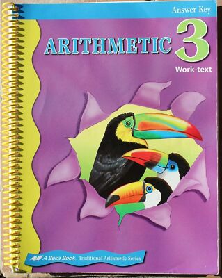 A Beka Arithmetic 3 Answer Key Spiral bound | eBay