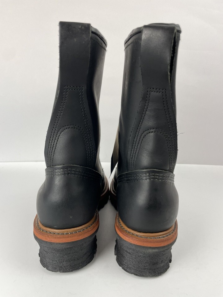 Red Wing 218 LoggerMax Black Men's Boots USA Soft Toe 9 D | eBay