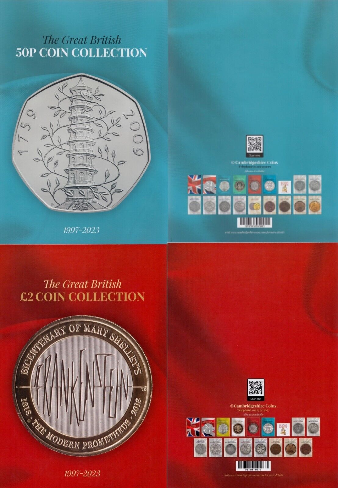 British Coin Hunt Collectors Albums £5 £2 50p 10p Pre Decimal Silver ...