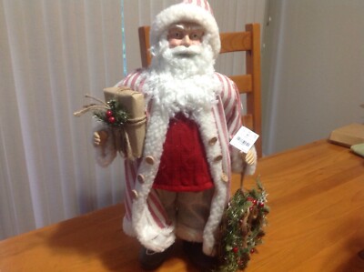 Decorative 18 inch Standing Santa Figurine NEW with tag | eBay
