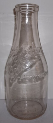 Chewton Dairy Chewton PA. Embossed Quart Abe Lincoln Bust Lawrence ...