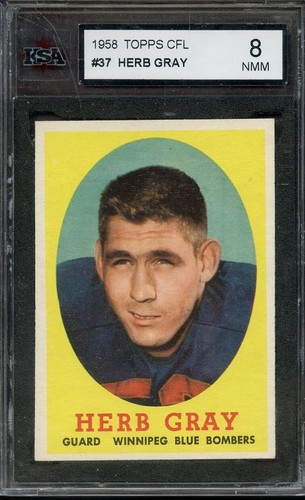 1958 Topps CFL - Herb Gray #37 (RC) for sale online | eBay