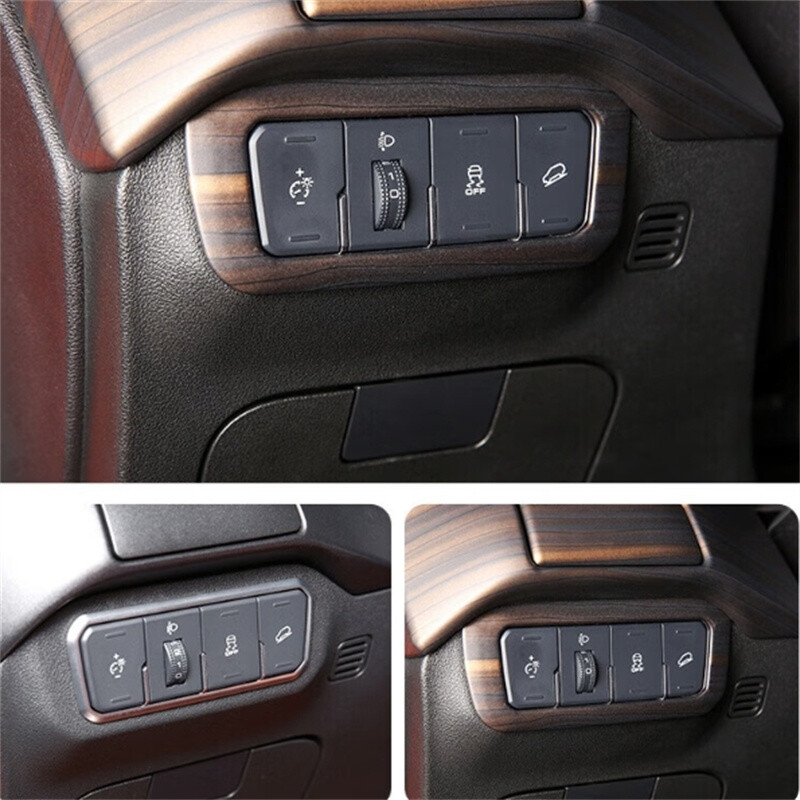 Wood Grain Headlight Switch Button Cover Trim For For GWM TANK 300 2023 ...