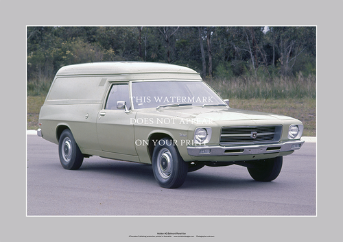 Holden HQ Panel Van Art Print – Belmont model 1971 – 2 sizes Poster ...