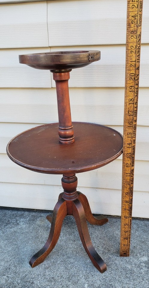 Antique Vintage Ferguson Bros MFG 2 Tier Smoking Table Stand Ashtray ...