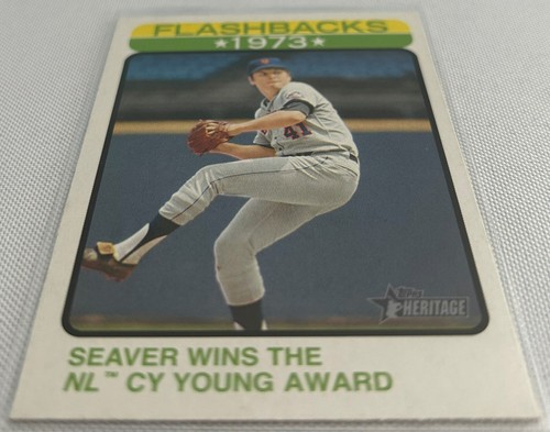 2022 Topps Heritage Baseball Tom Seaver New York Mets Flashbacks 1973 # ...