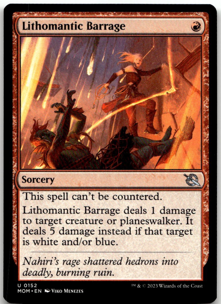Lithomantic Barrage U March of the Machine 152 NM | eBay