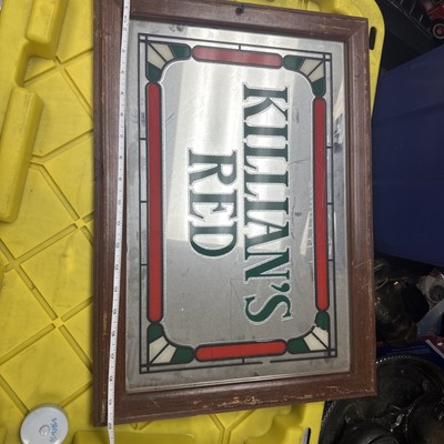 Killian's Red Brew Sign Bar Mirror Man Cave Beer Dublin Ireland 1992 | eBay