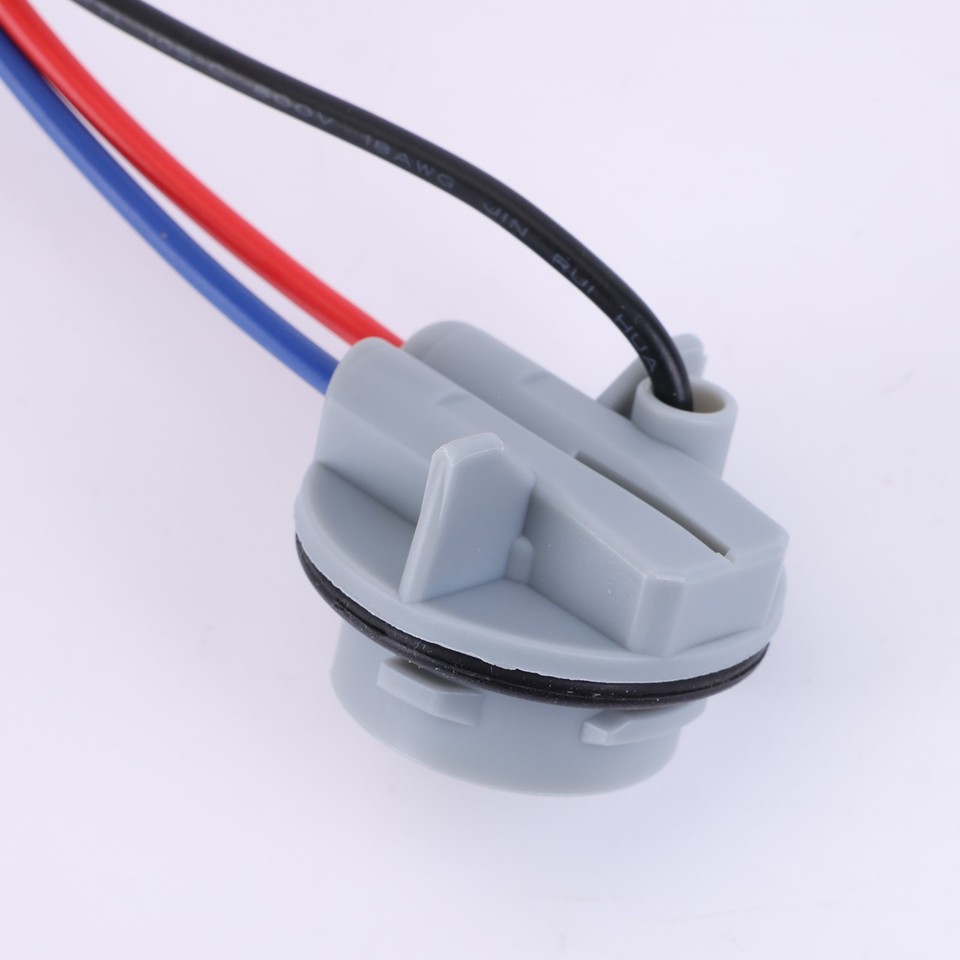 2 PCS 1157 2357 LED Pig Tail Plug Stop Brake Turn Light Bulb Socket ...