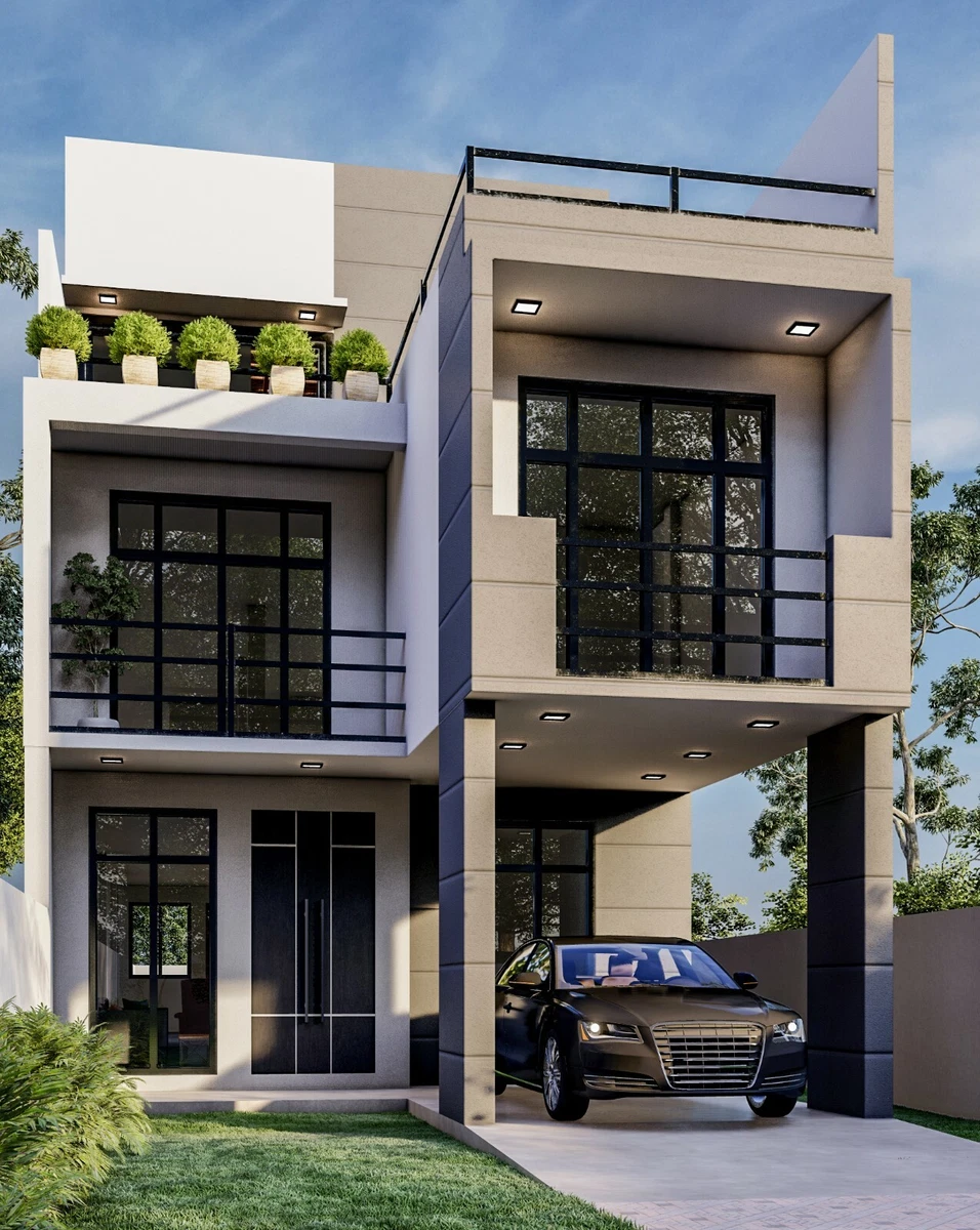 Box Type House Design With Floor Plan | Floor Roma