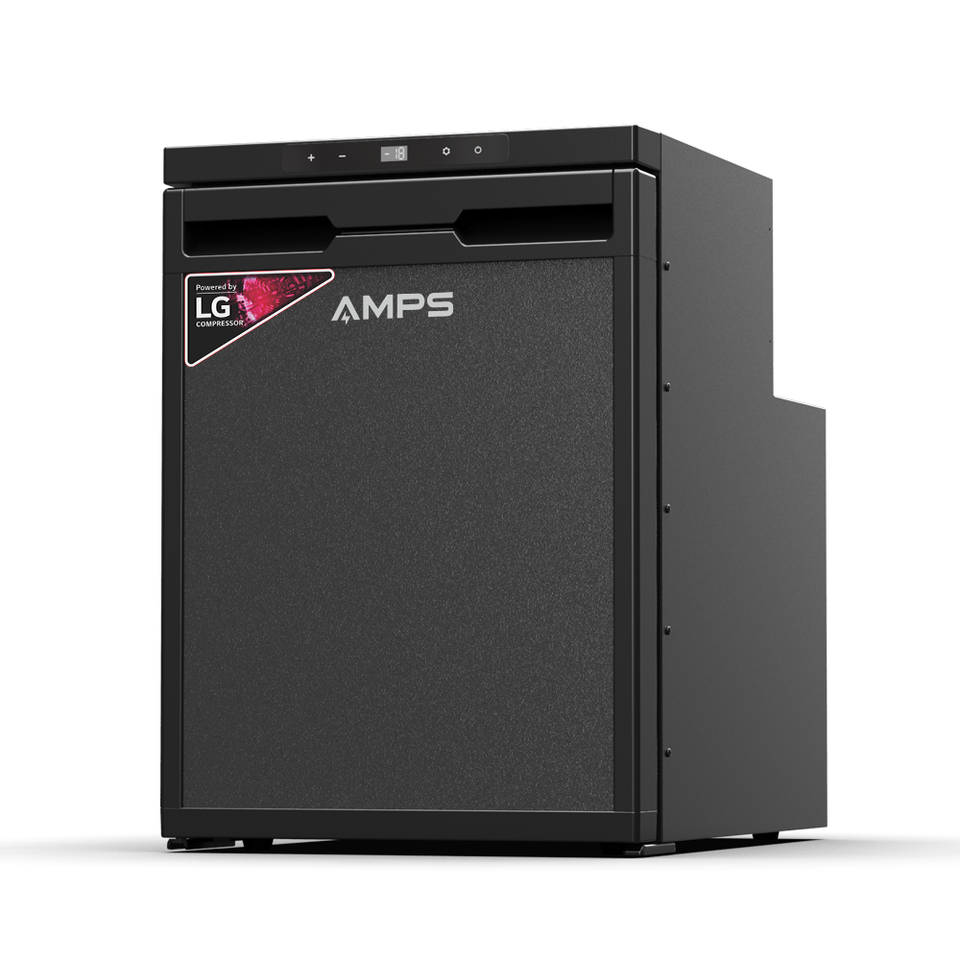 AMPS Fridge 50L - Camper/Motorhome 12V | 24V Fridge | Freezer with LG ...