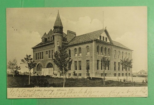 DR WHO 1907? HEMINGFORD NE ALLIANCE HIGH SCHOOL POSTCARD | eBay