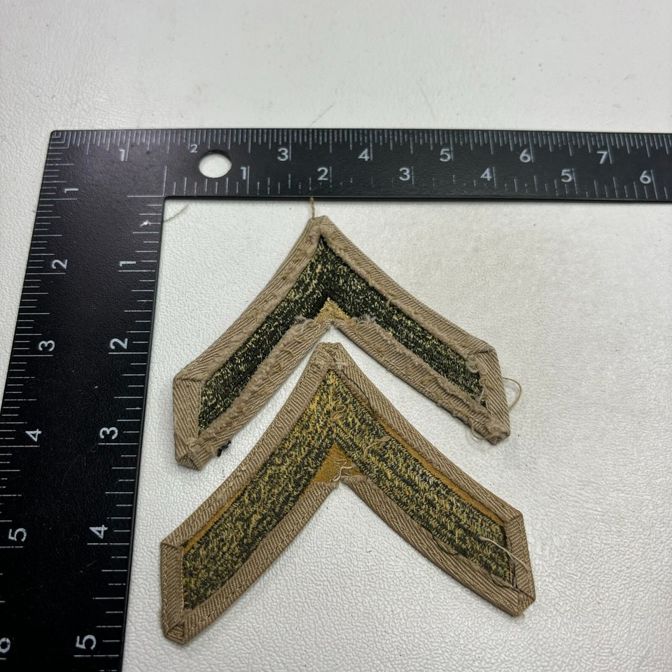 USMC Marines Corps GREEN TAN PRIVATE FIRST CLASS RANK INSIGNIA Patch ...