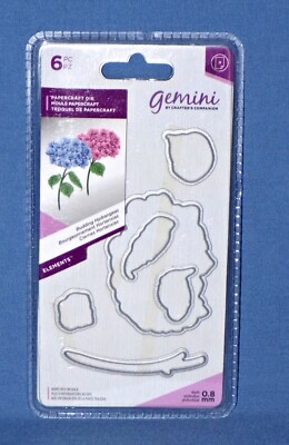 Gemini Budding Hydrangeas Die Set 6pc Flower Stem Leaves New Crafters ...