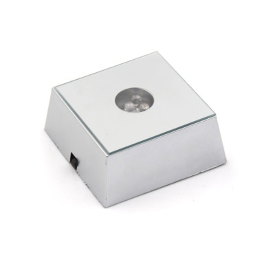 3 LED Light Crystal Figurine Display Stand Crystal Light Base Ornament ...