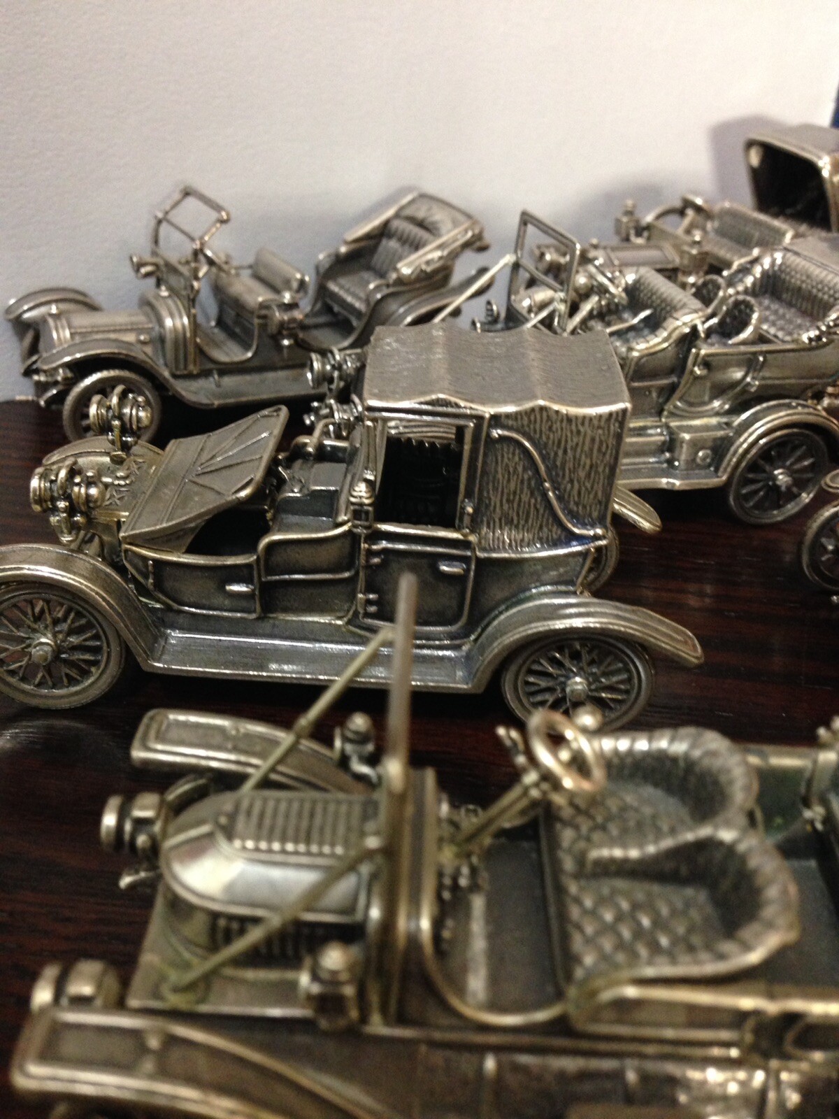 Franklin Mint Sterling Silver Vintage Miniature Silver Cars Model ...