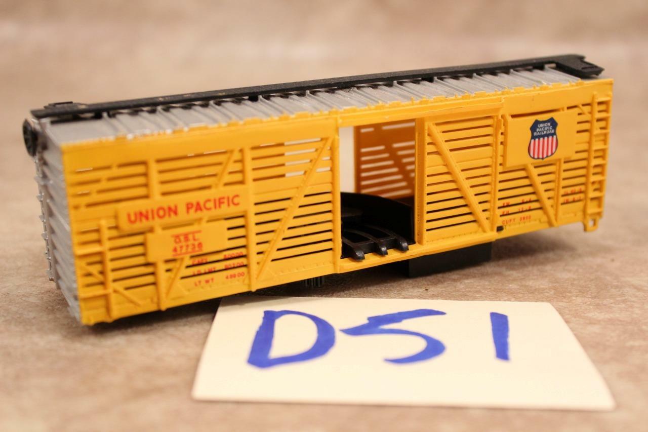 D51B VINTAGE BACHMANN MACHANICAL HO SCALE CATTLE CAR OSL 47736 UNION ...