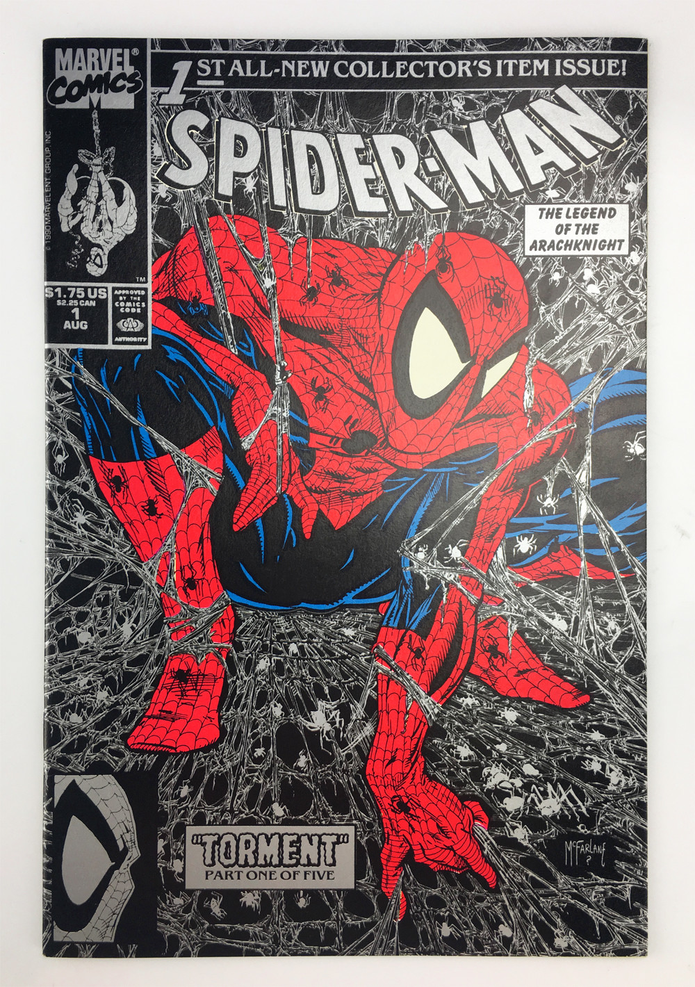 SPIDER-MAN #1 Torment Silver Edition August 1990 Near Mint Todd McFarlane | eBay