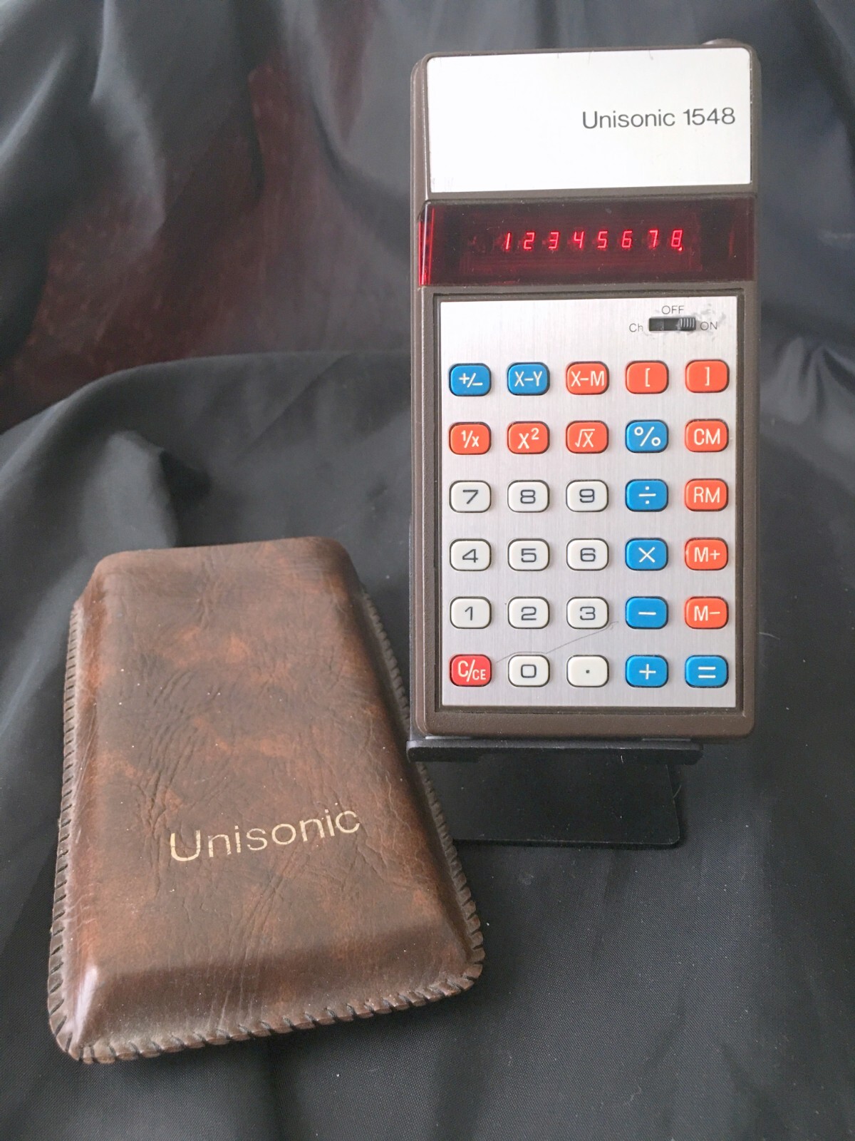 Bicentennial Unisonic 1548 Calculator, Red Dot LEDs,+Charger ...