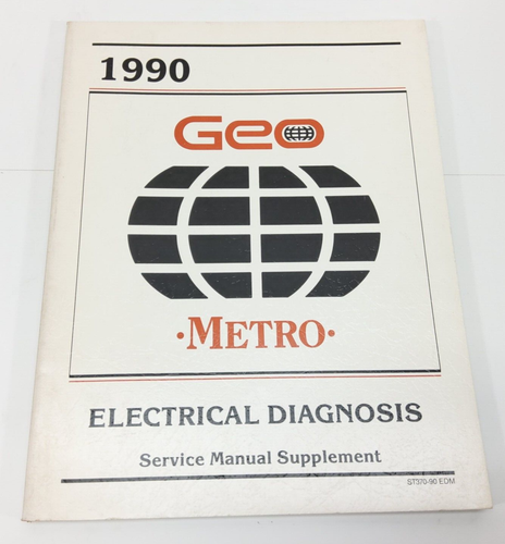 1990 Geo Metro Electrical Diagnosis Service Manual Supplement | eBay