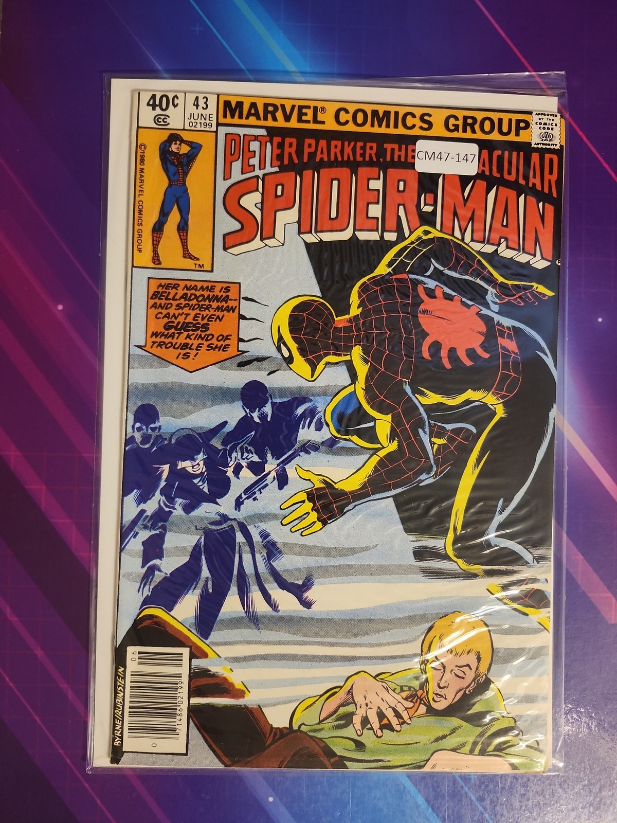 SPECTACULAR SPIDER-MAN #43 VOL. 1 HIGH GRADE 1ST APP NEWSSTAND MARVEL ...