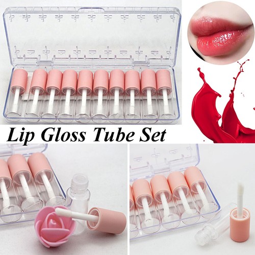 10 Pcs/set Lip Gloss Tubes Cosmetic Containers Sample Bottles ...