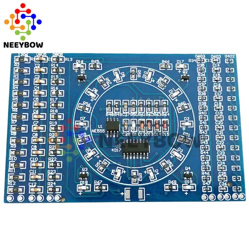 DIY CD4017+ NE555 Rotating LED SMD Soldering Practice Skill Training ...