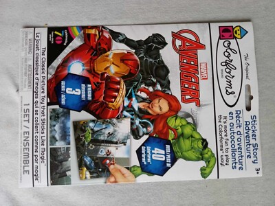 Marvel Avengers Colorforms Sticker Story Superhero Fun Over 45 reusable ...