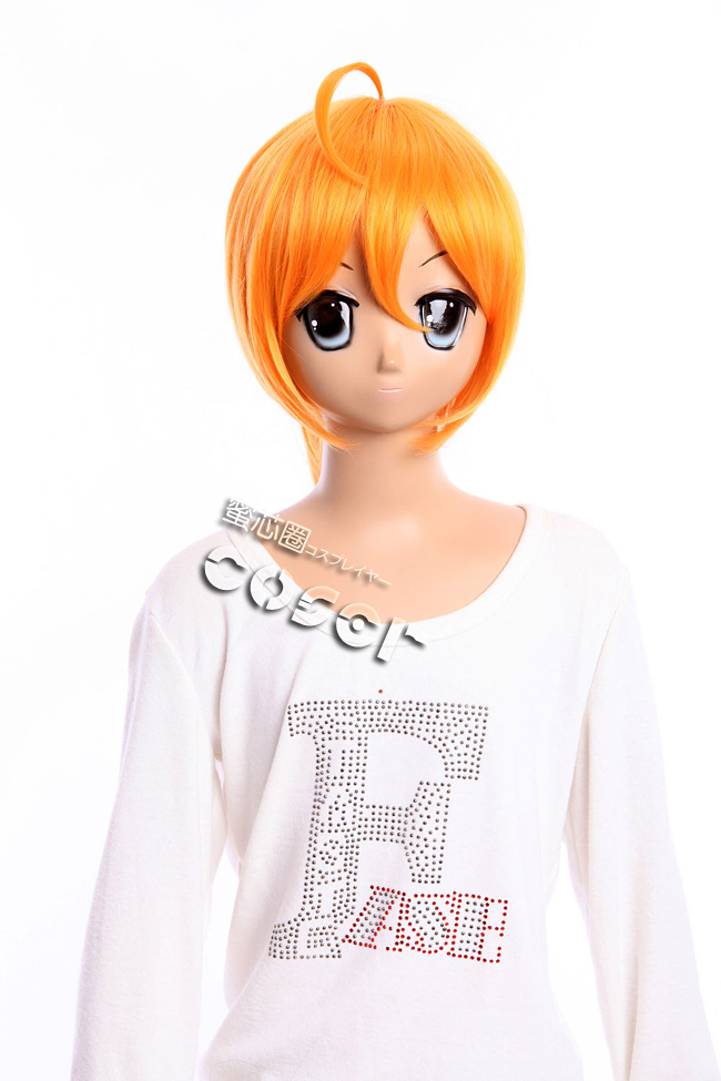 W-353 Mayo Chiki Subaru Konoe orange 50cm Zopf Cosplay Perücke Wig ...