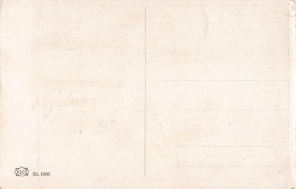 Vintage Risque Art Deco Glamour PC of Sexy Lady Smoking Showing Legs-M ...