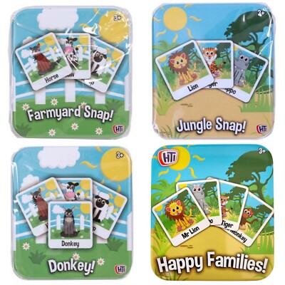 Traditional Snap Cards Children Playing Games Classic Travel Puzzle ...