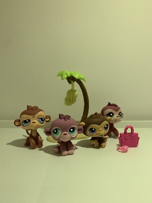 Littlest Pet Shop Monkey Set: LPS #485, #1493, #359, And #1361 | eBay