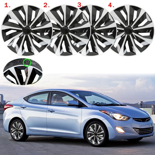 4x 15" Wheel Cover Full Set Hub Cap fit R15 Tire & Steel Rim For ...