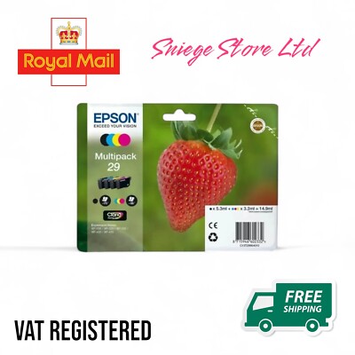 Genuine Epson 29 Strawberry Multipack Ink Cartridge XP 235 332 335 432 ...