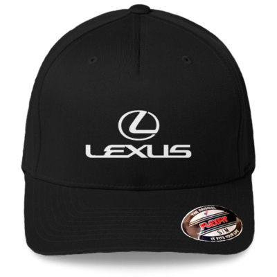 Lexus Car Auto Logo Black Hat Flexfit Baseball Cap Printed Emblem S/M ...