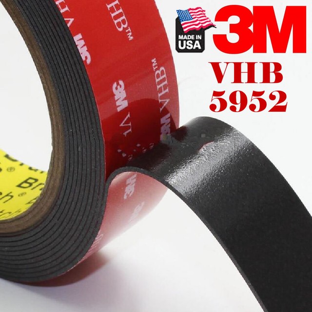 3M #5952 VHB 1"In x 108'Ft Double Sided Foam Adhesive Tape Automotive ...