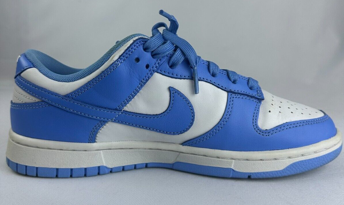Nike Mens 9 Dunk Low University Blue UNC Carolina Sho… - Gem